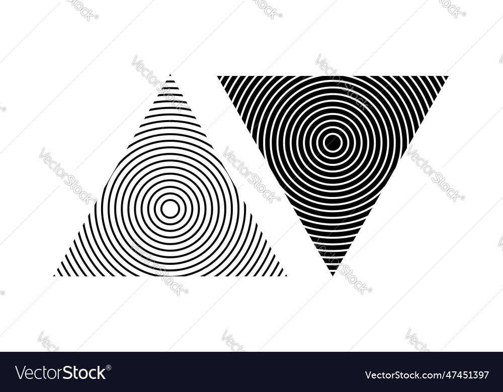Triangle Design Elements Royalty Free Vector Image