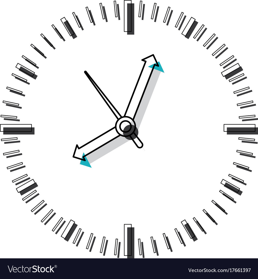 Wall clock Royalty Free Vector Image - VectorStock