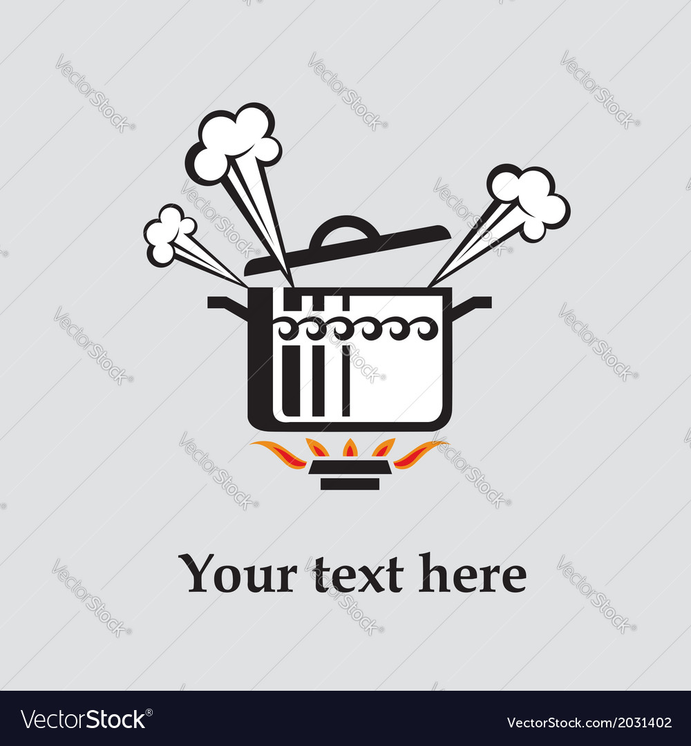 Boiling pot Royalty Free Vector Image - VectorStock