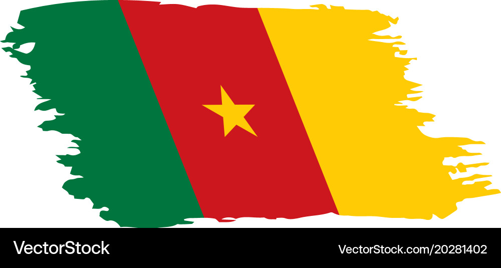 Cameroon flag Royalty Free Vector Image - VectorStock
