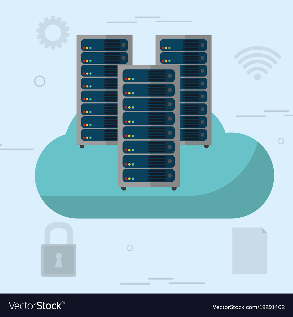 Data center design Royalty Free Vector Image - VectorStock