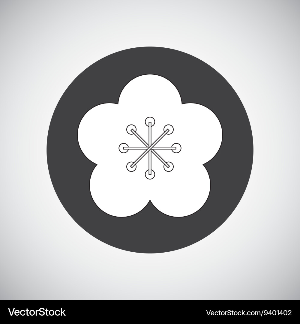 Flower garden icon colorful Royalty Free Vector Image