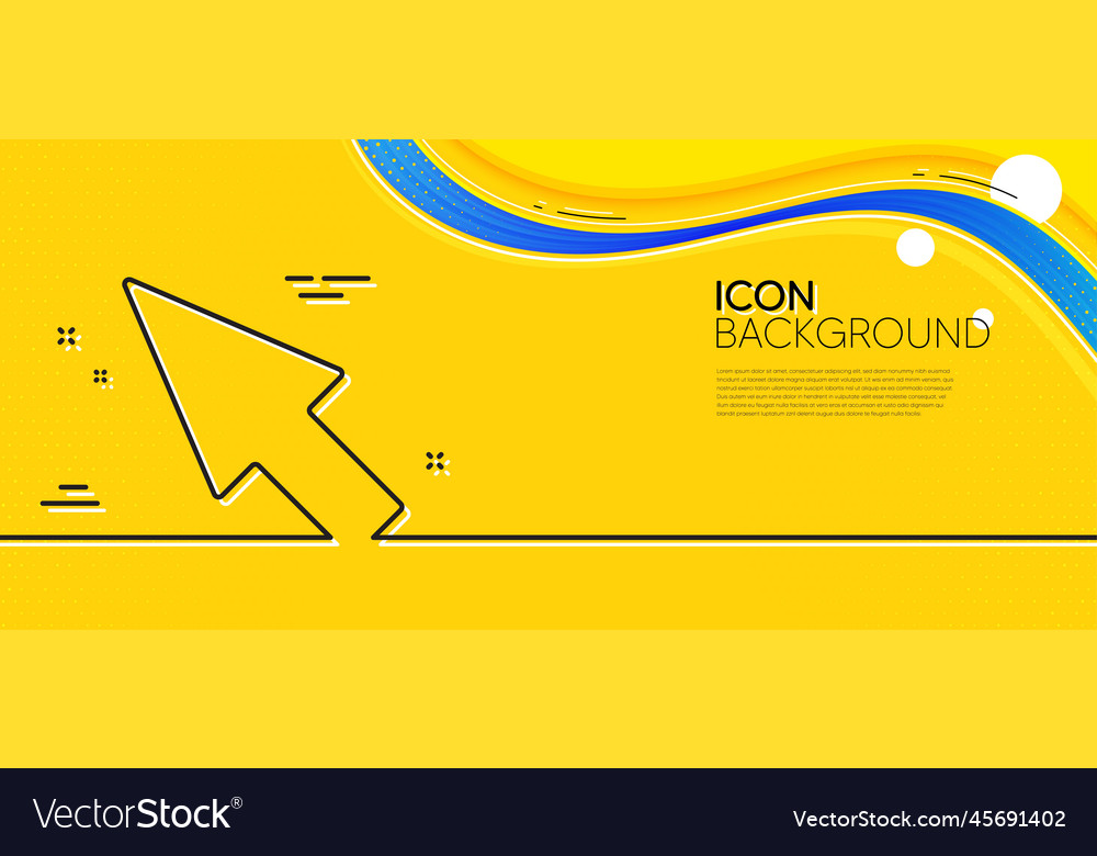 Mouse cursor line icon pointer sign minimal Vector Image Mouse cursor line icon pointer sign minimal Vector Image