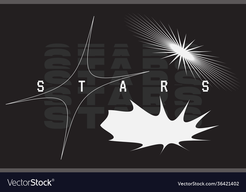 Universal basic star shapes set Royalty Free Vector Image