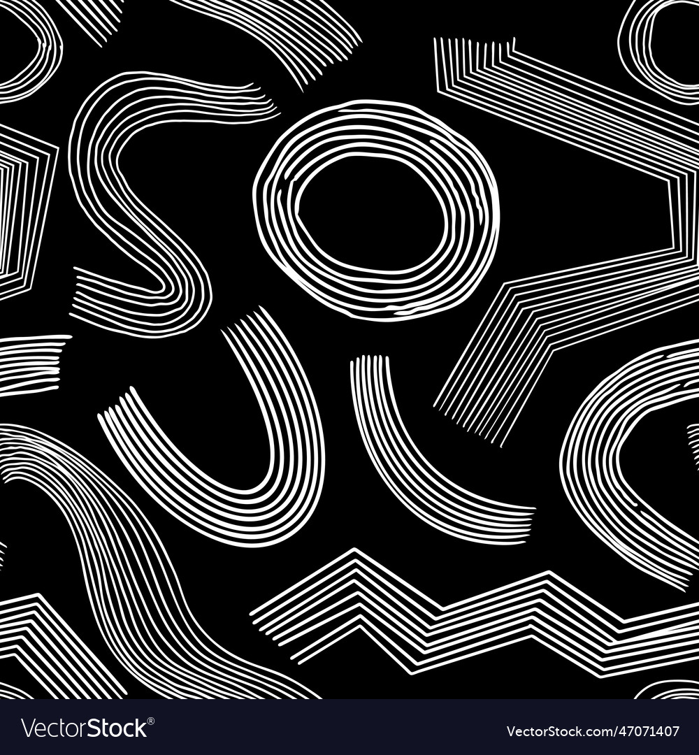 Abstract seamless pattern background with shapes Vector Image