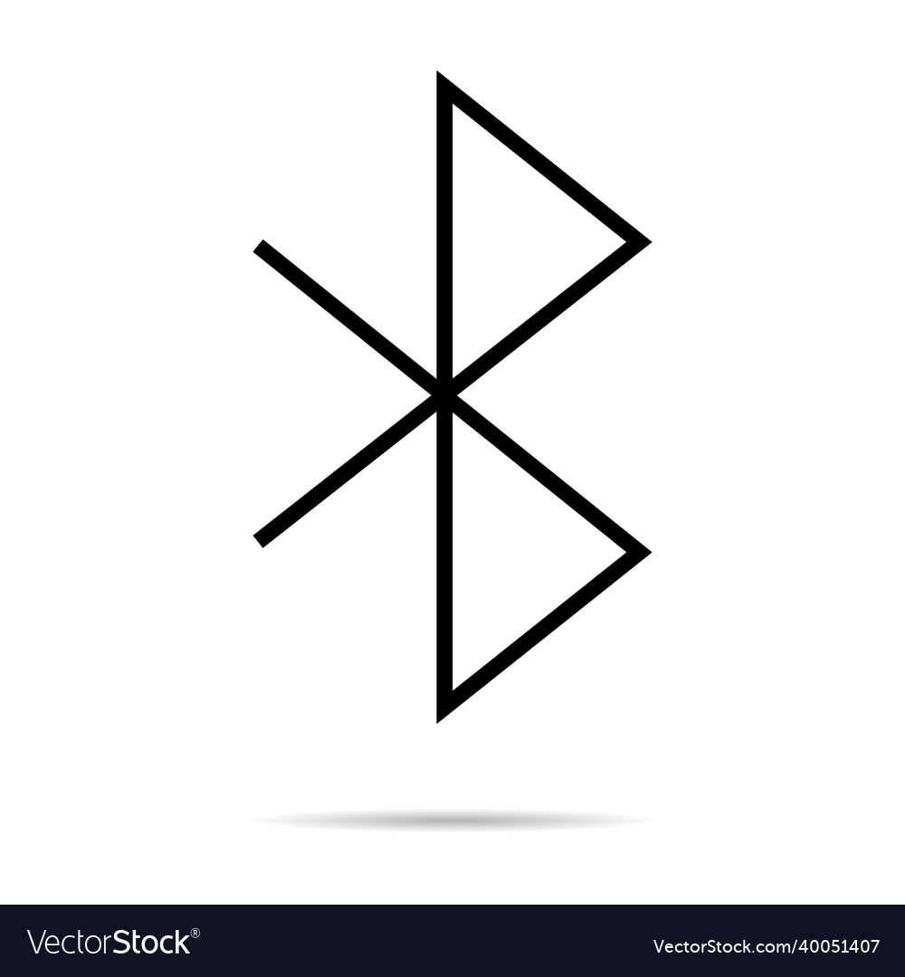Bluetooth technology icon network connection web Vector Image