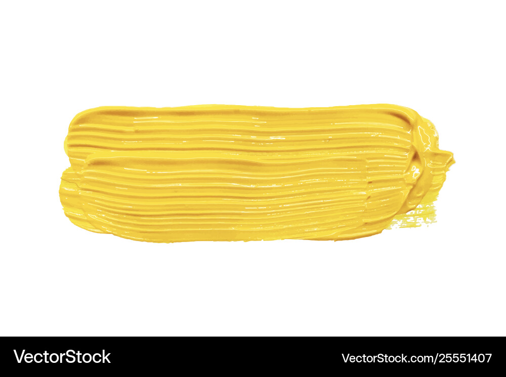 Color paint draw brush on white background Vector Image