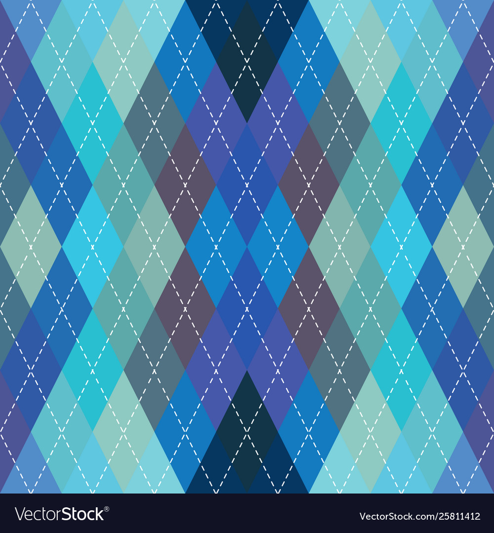 Argyle seamless pattern background Royalty Free Vector Image