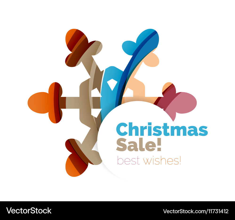 Christmas colorful geometric abstract background Vector Image