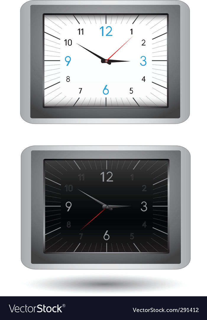 Clocks Royalty Free Vector Image - VectorStock