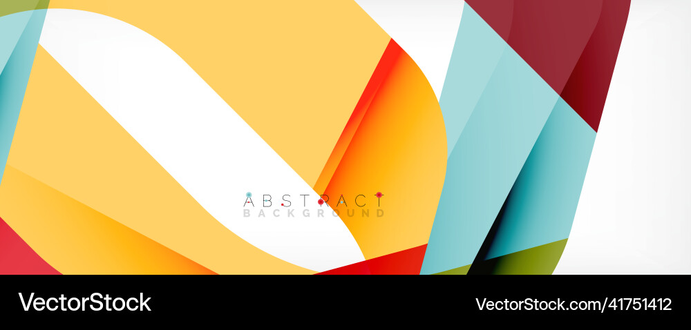 Geometric abstract background - multicolored Vector Image
