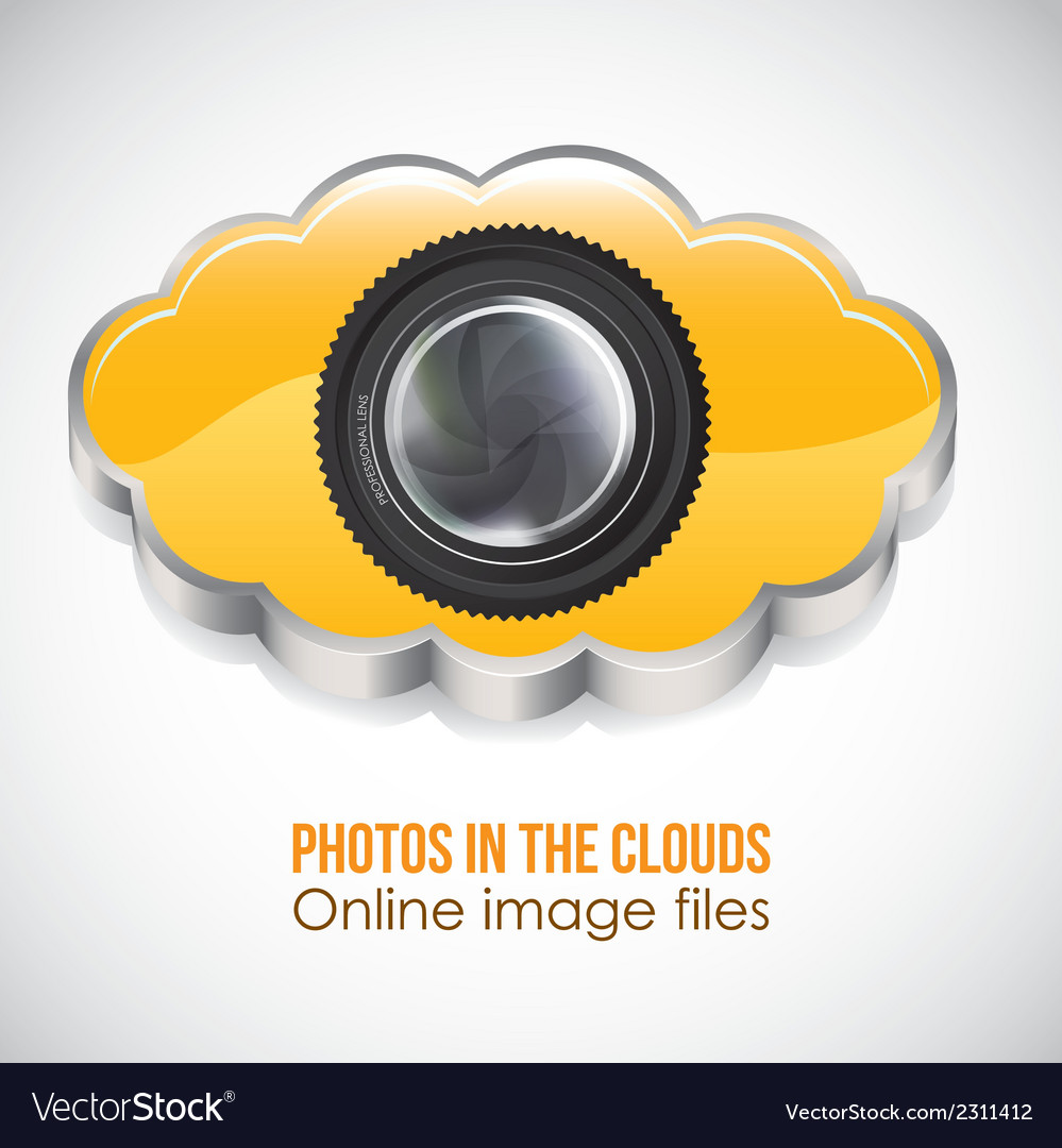 Icons applications in cloud app Royalty Free Vector Image