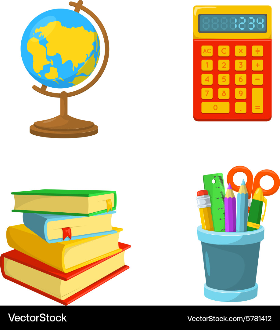 Studying symbols Royalty Free Vector Image - VectorStock