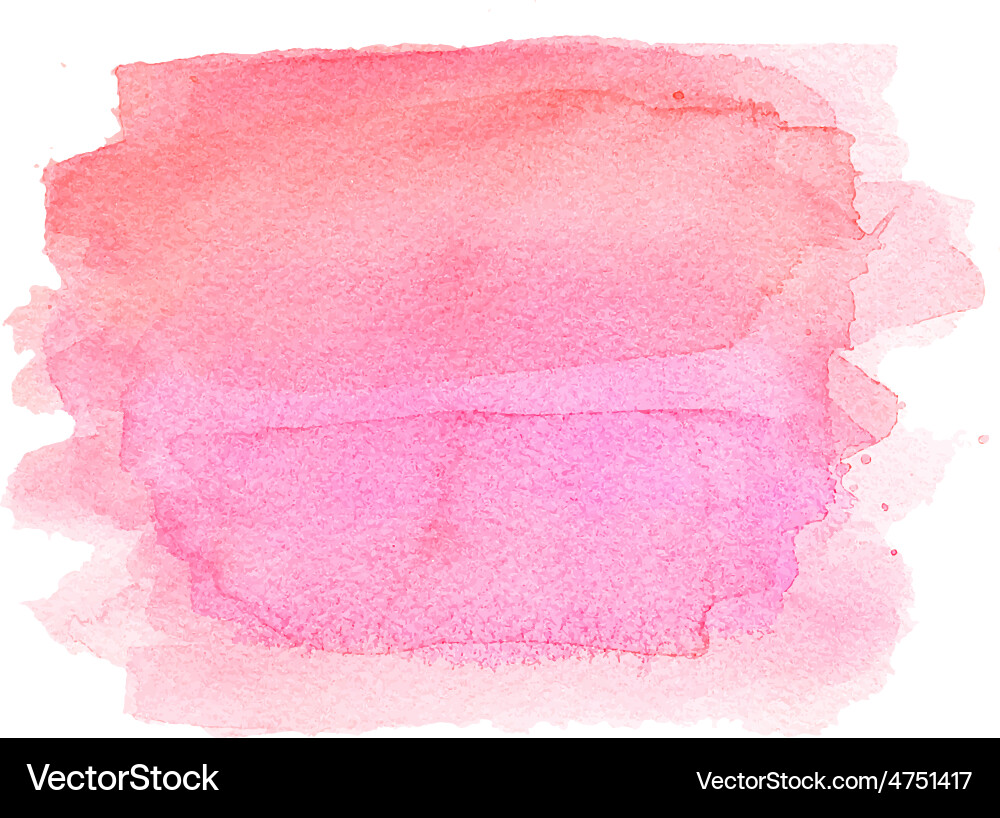 Abstract watercolor hand paint pink texture Vector Image