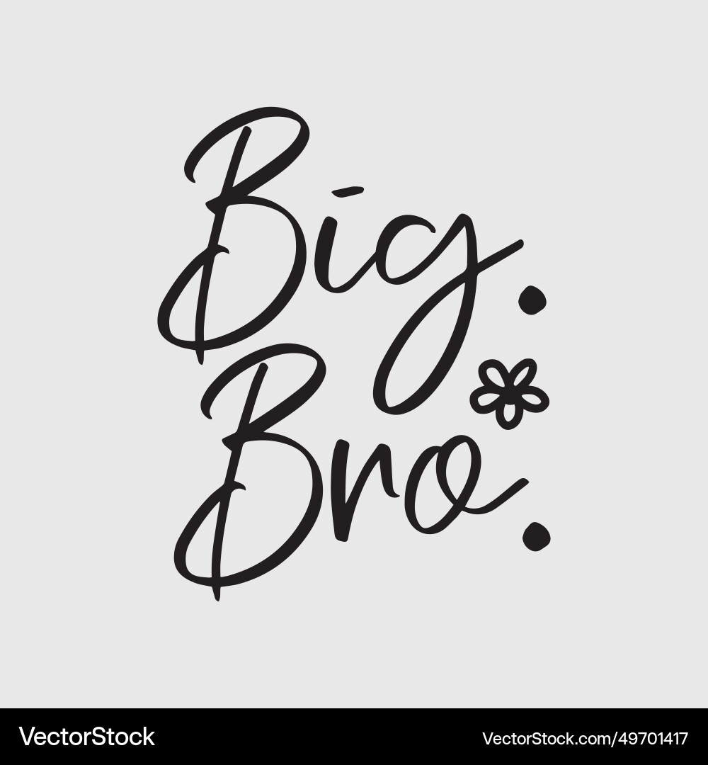 Big bro brother announcement Royalty Free Vector Image