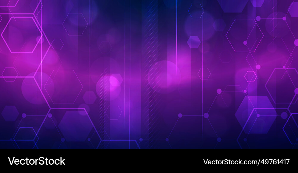 Digital technology futuristic ai big data purple Vector Image