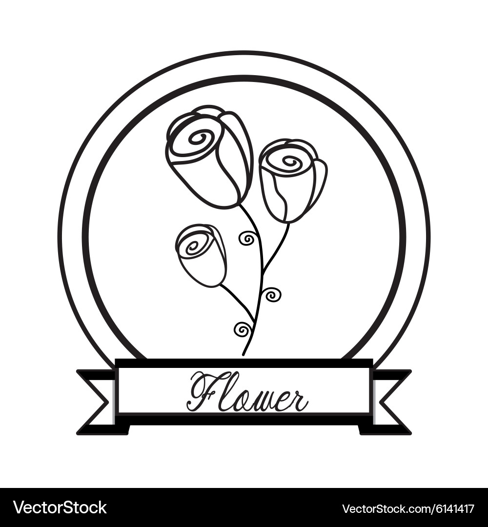 Flowers floral card Royalty Free Vector Image - VectorStock