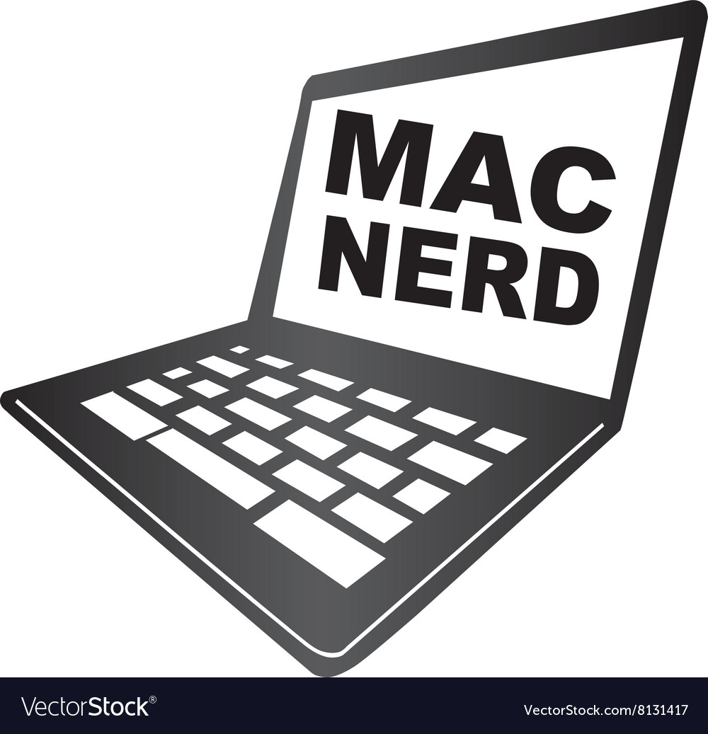 Mac nerd Royalty Free Vector Image - VectorStock