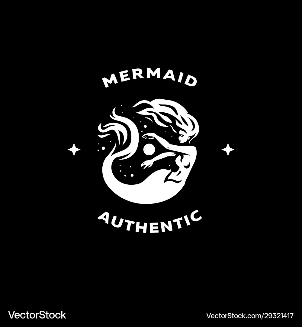 Mermaid woman with a fish tail Royalty Free Vector Image