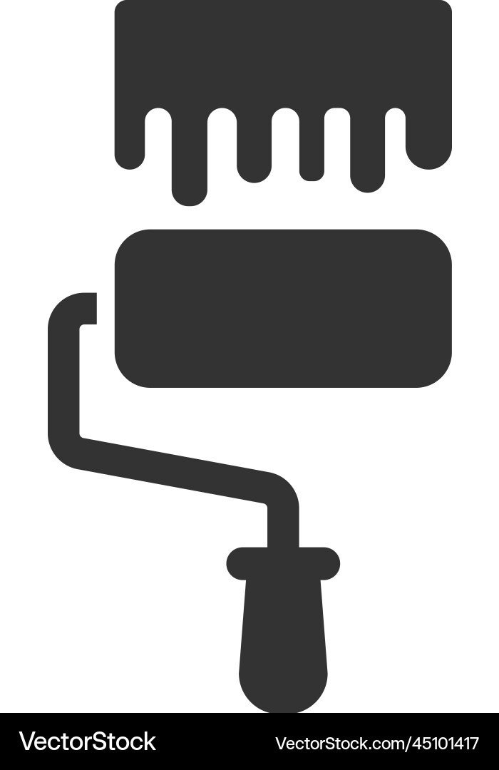 Painting roller icon Royalty Free Vector Image