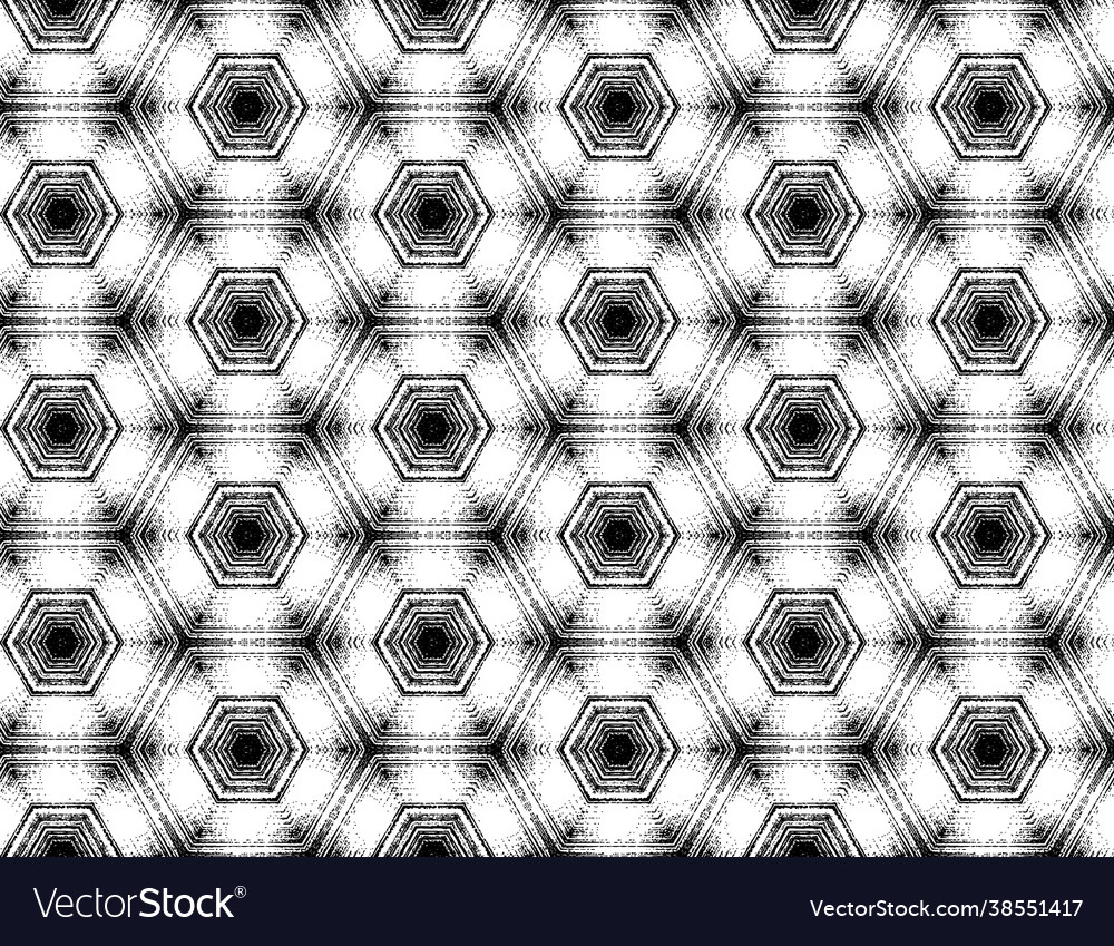 Seamless abstract hexagon pattern Royalty Free Vector Image