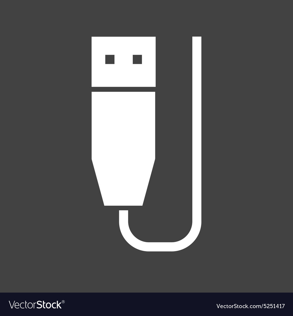 Usb cable Royalty Free Vector Image - VectorStock
