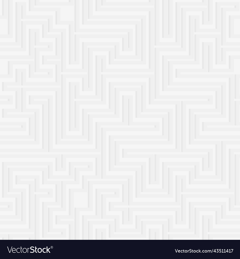 White labyrinth seamless pattern Royalty Free Vector Image