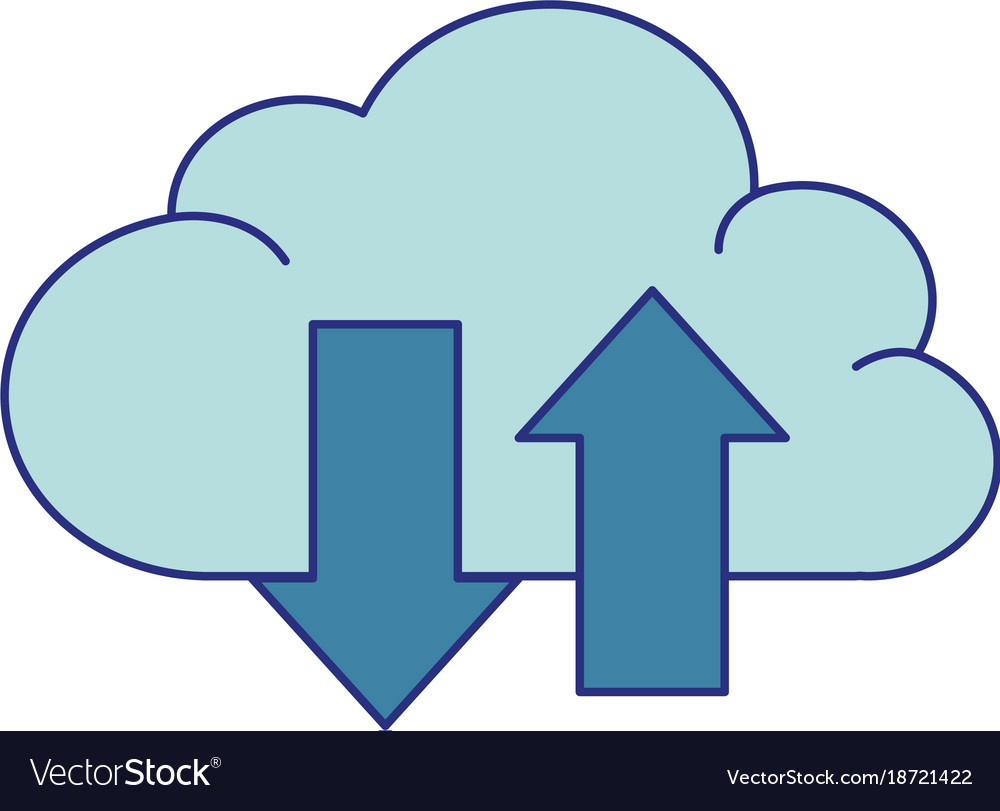 Cloud computing design Royalty Free Vector Image