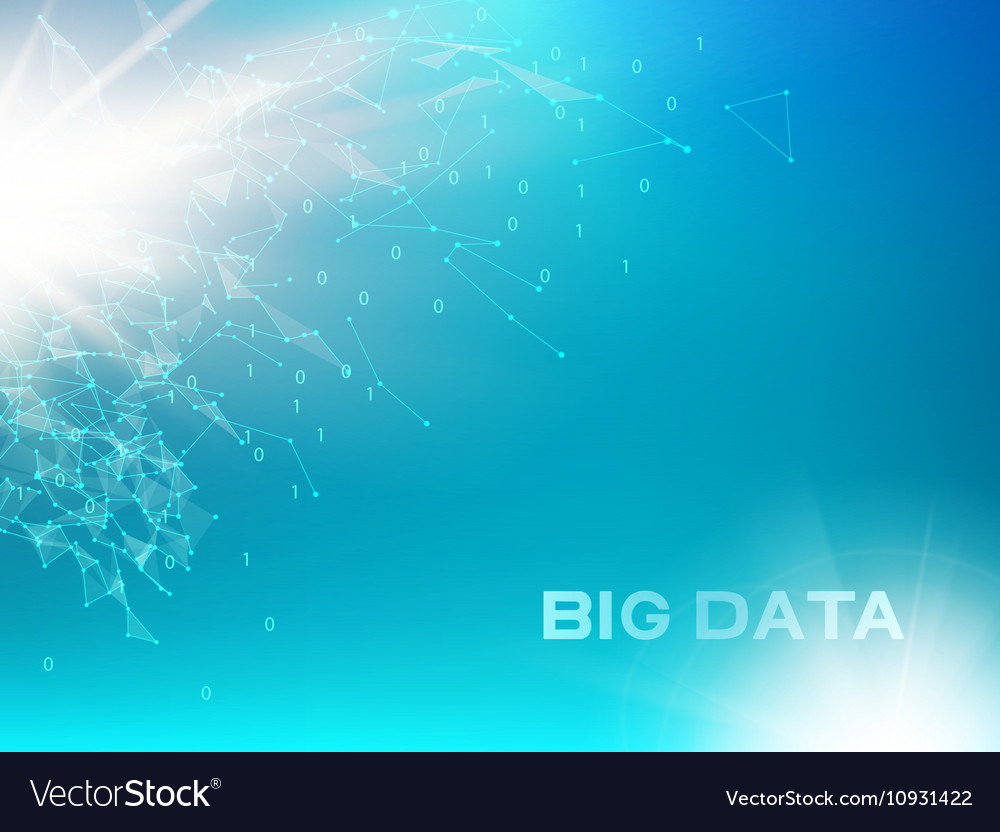 Computer technology and big data Royalty Free Vector Image