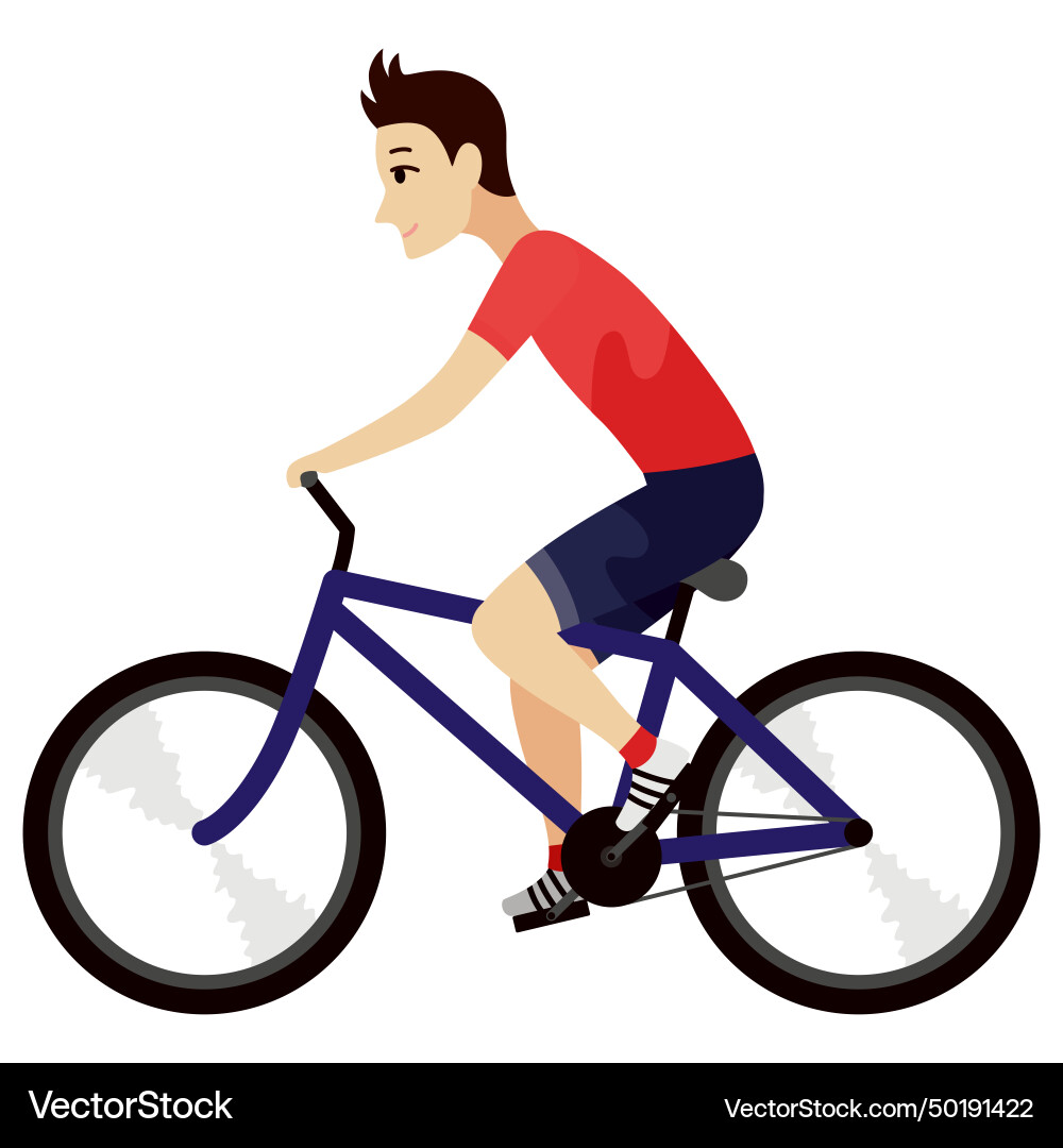 Cycling or riding animation icon Royalty Free Vector Image