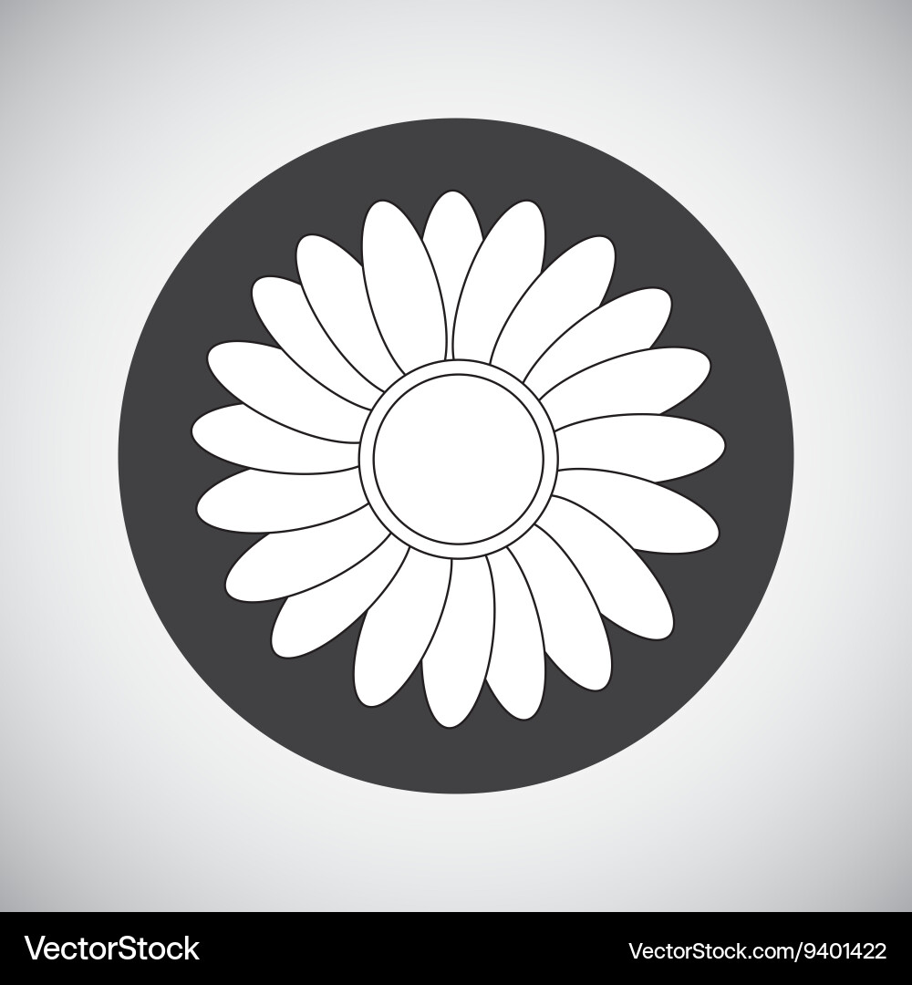 Flower garden icon colorful Royalty Free Vector Image