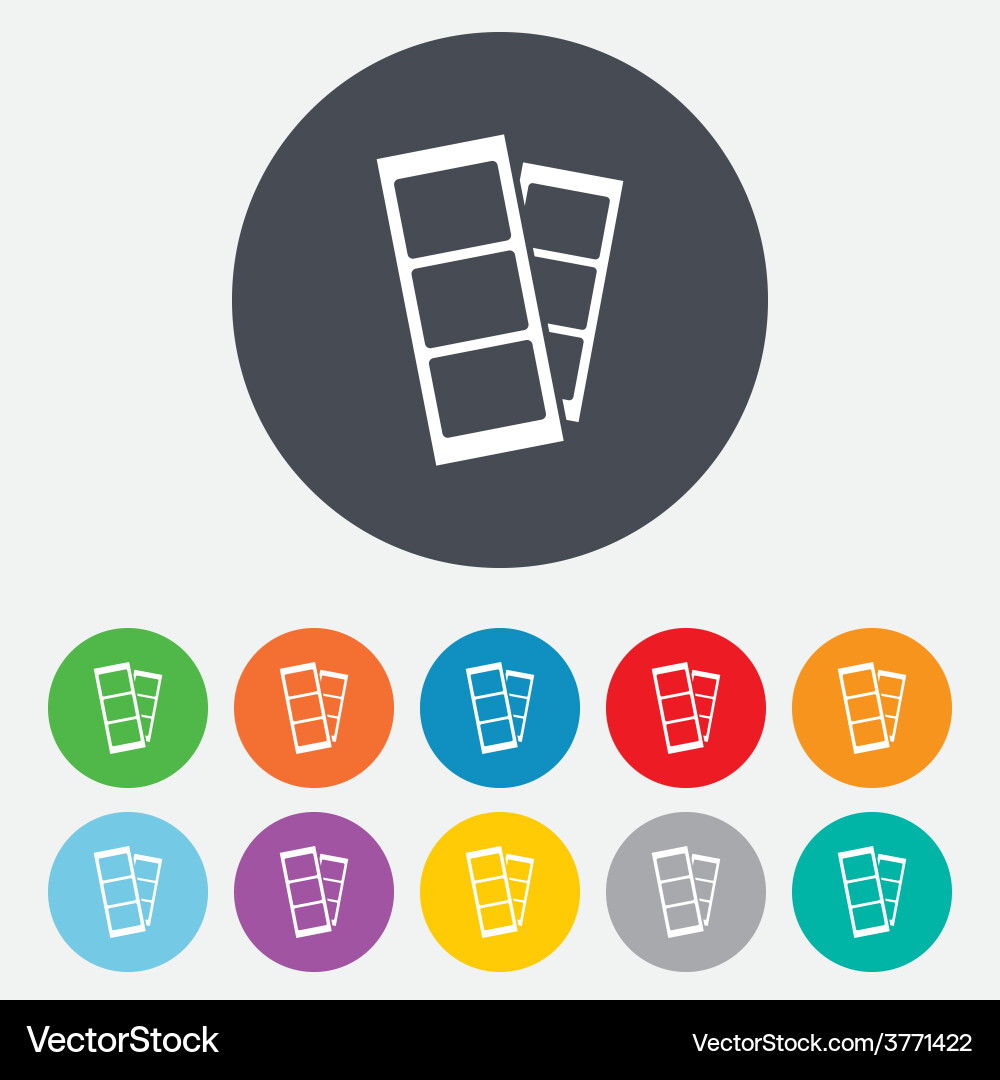 Photo booth strips sign icon Royalty Free Vector Image