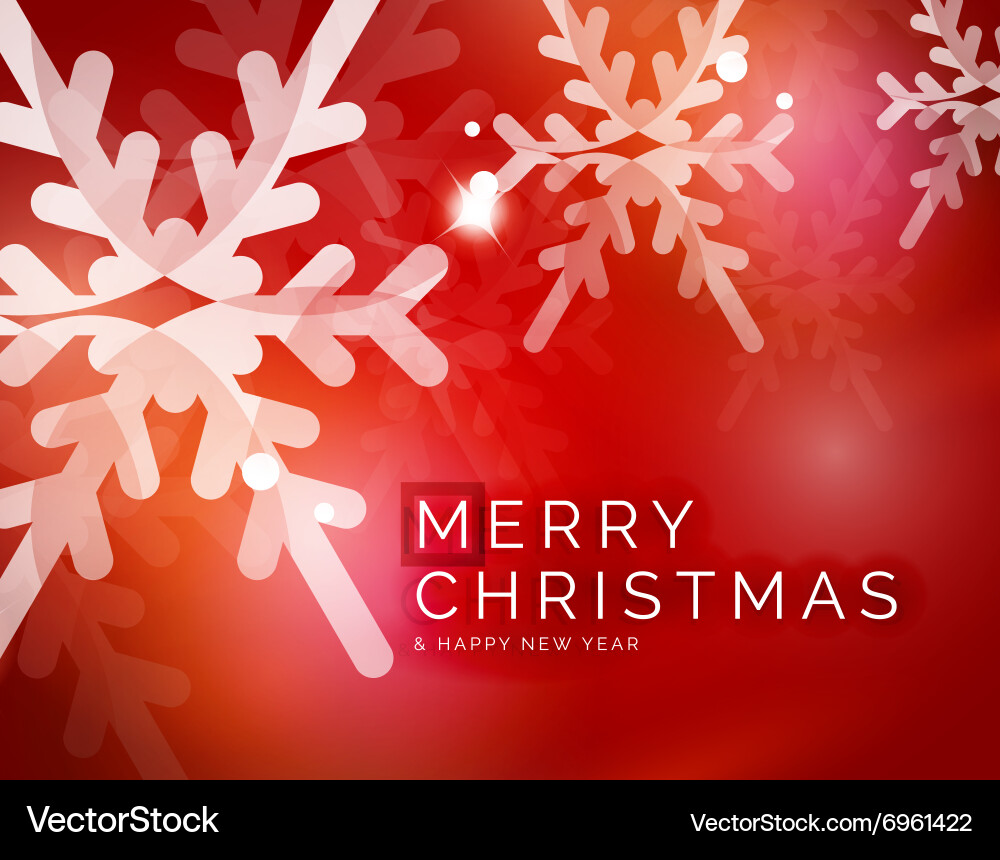 Red christmas snowflakes abstract background Vector Image