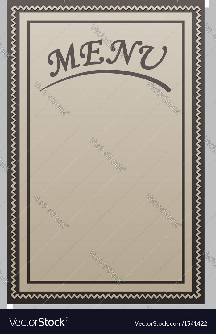 Restaurant menu Royalty Free Vector Image - VectorStock