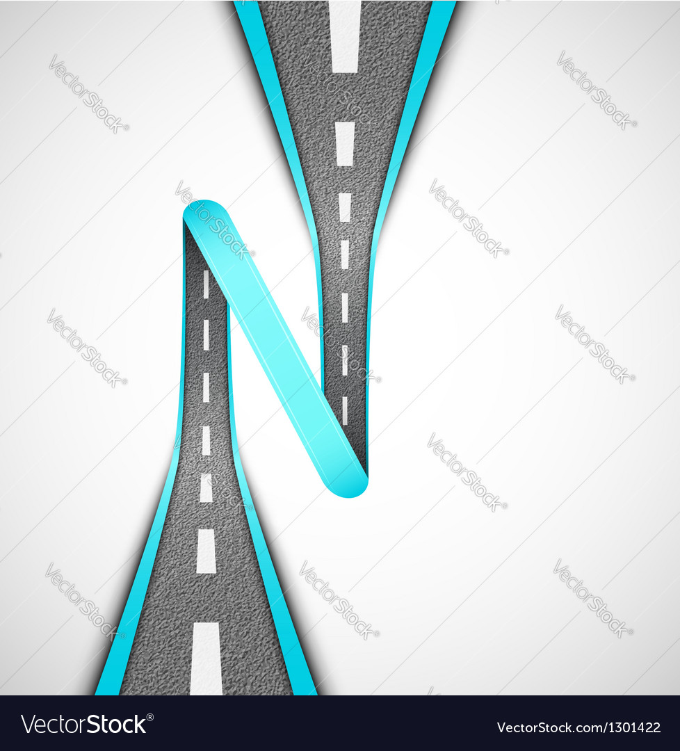 Road loop Royalty Free Vector Image - VectorStock