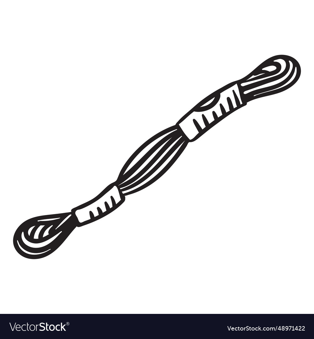 Sewing thread stroke Royalty Free Vector Image