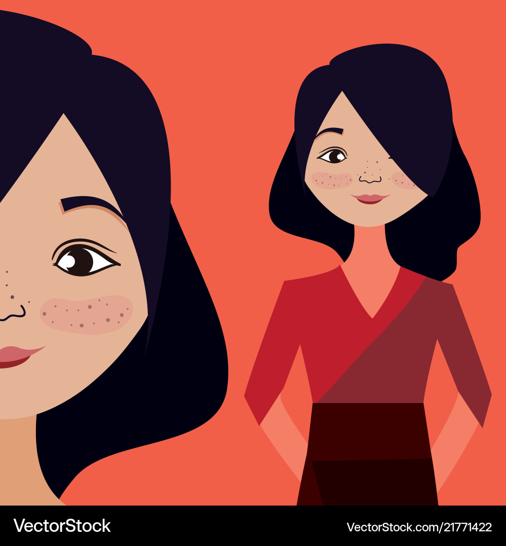 Young woman cartoon Royalty Free Vector Image - VectorStock