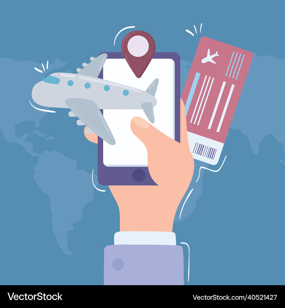 Business travel ticket Royalty Free Vector Image