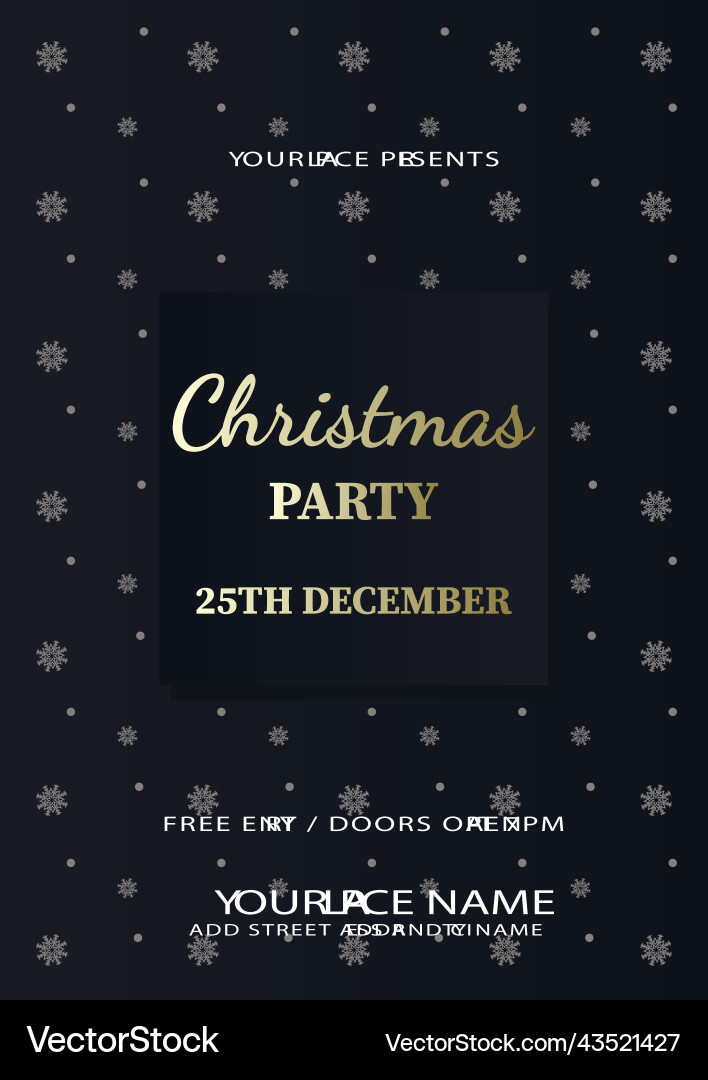 Christmas celebration best party design Royalty Free Vector