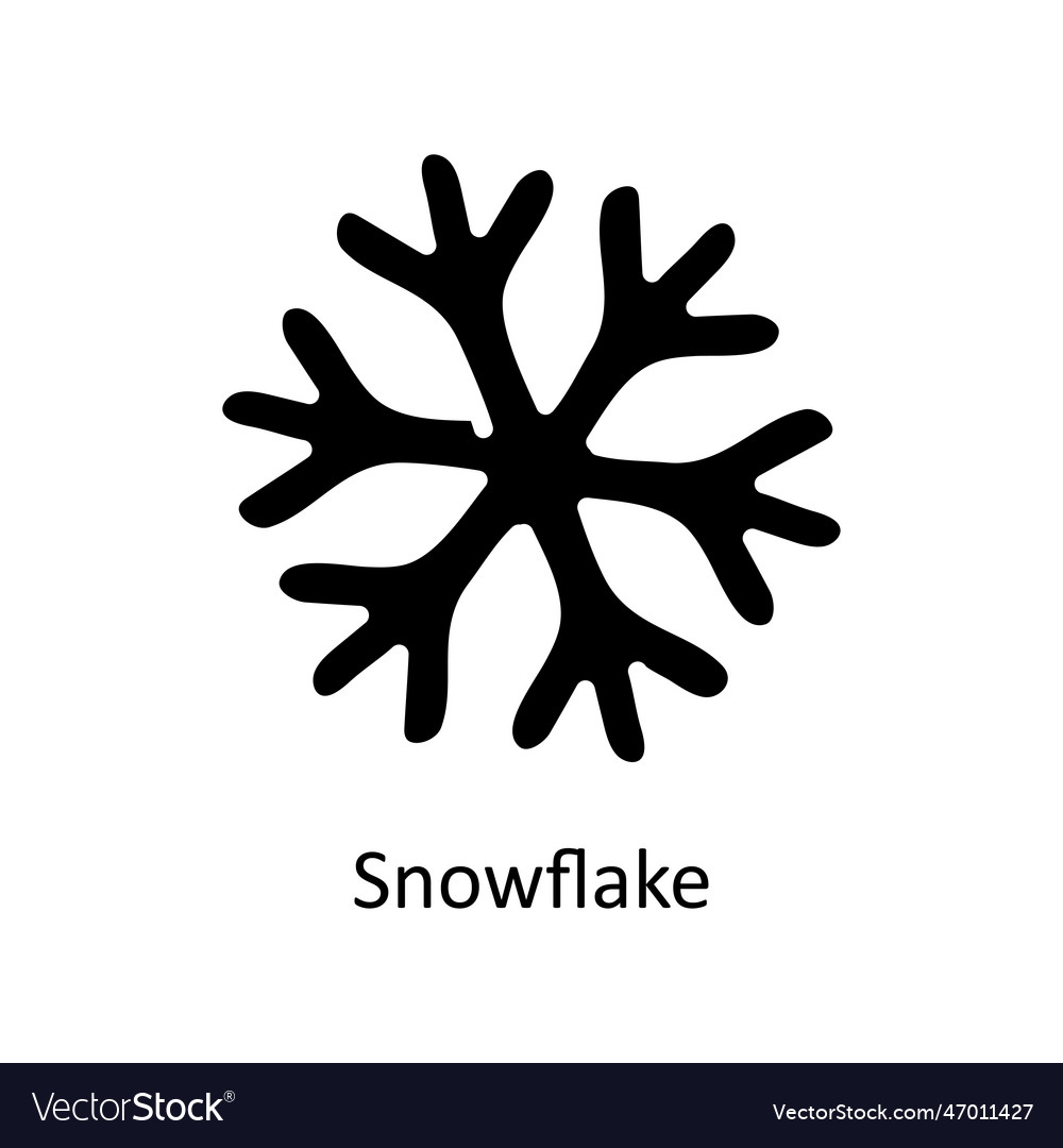 Snowflake solid icon design c Royalty Free Vector Image