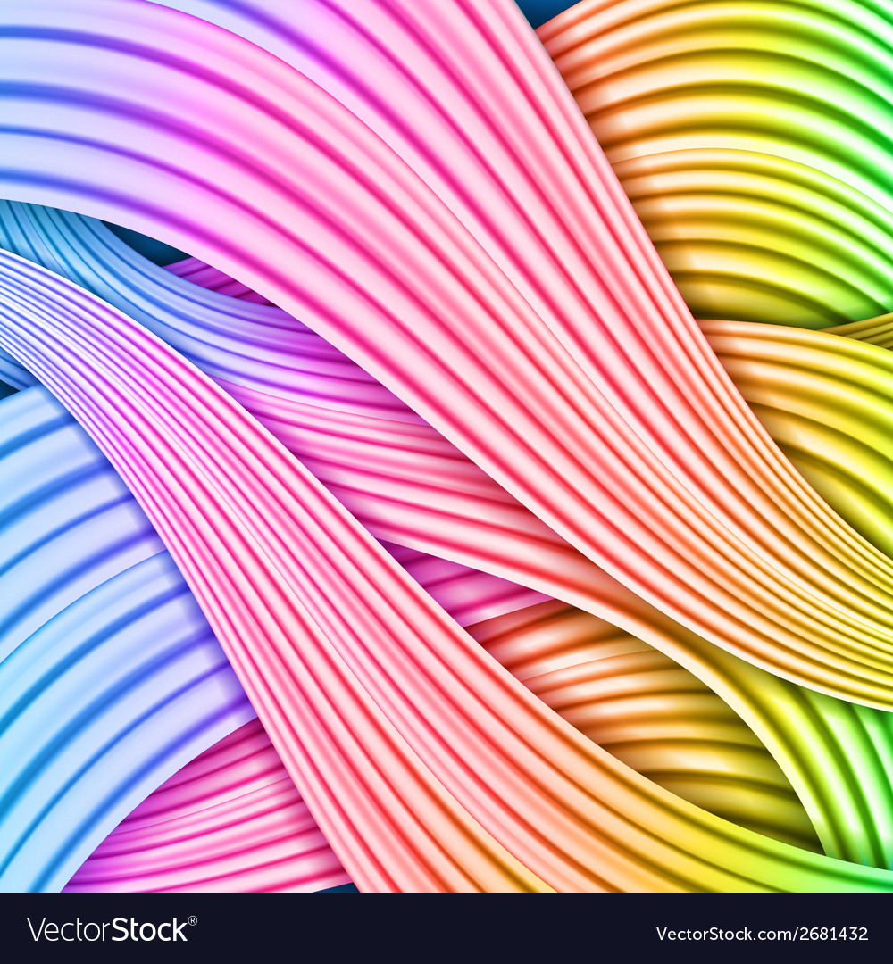 Abstract colorful lines Royalty Free Vector Image