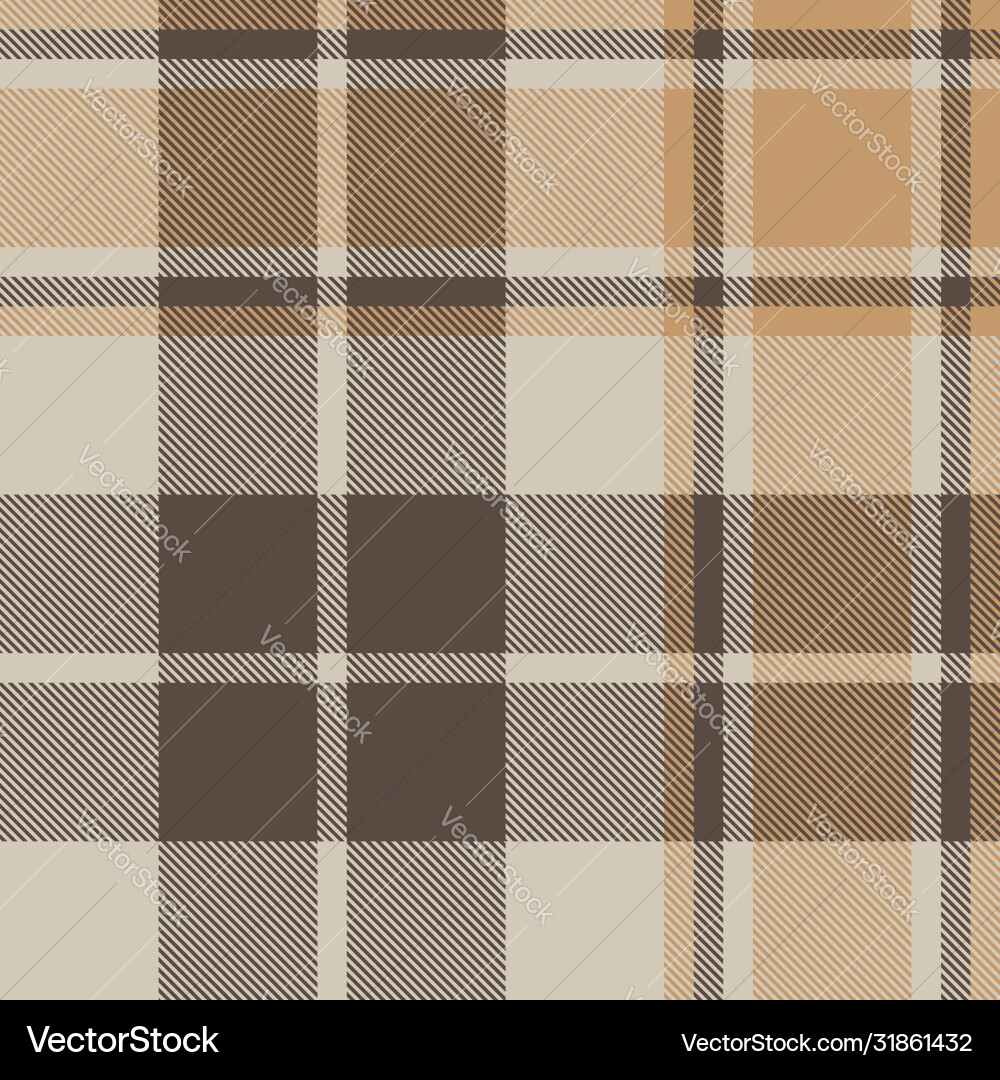 Brown plaid tartan seamless pattern Royalty Free Vector