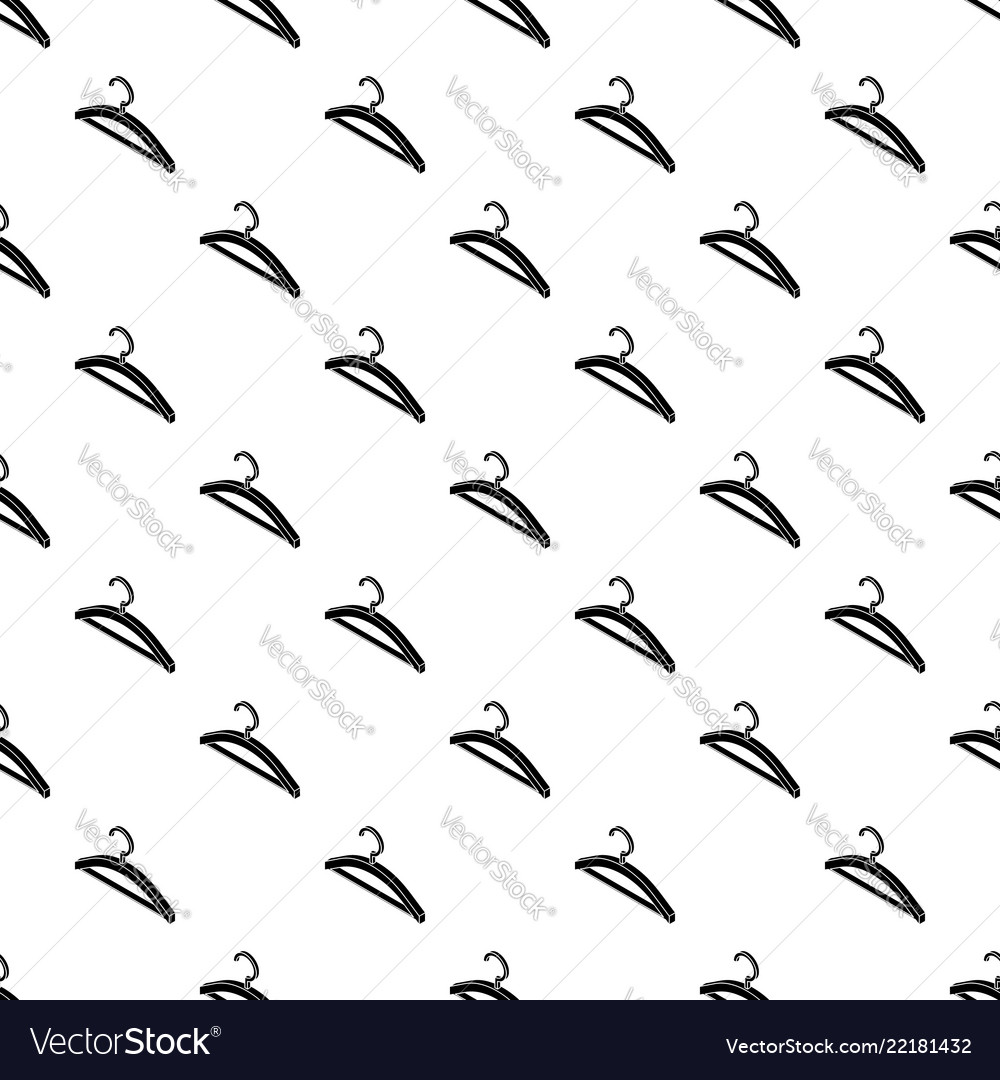 Clothes hanger pattern seamless Royalty Free Vector Image