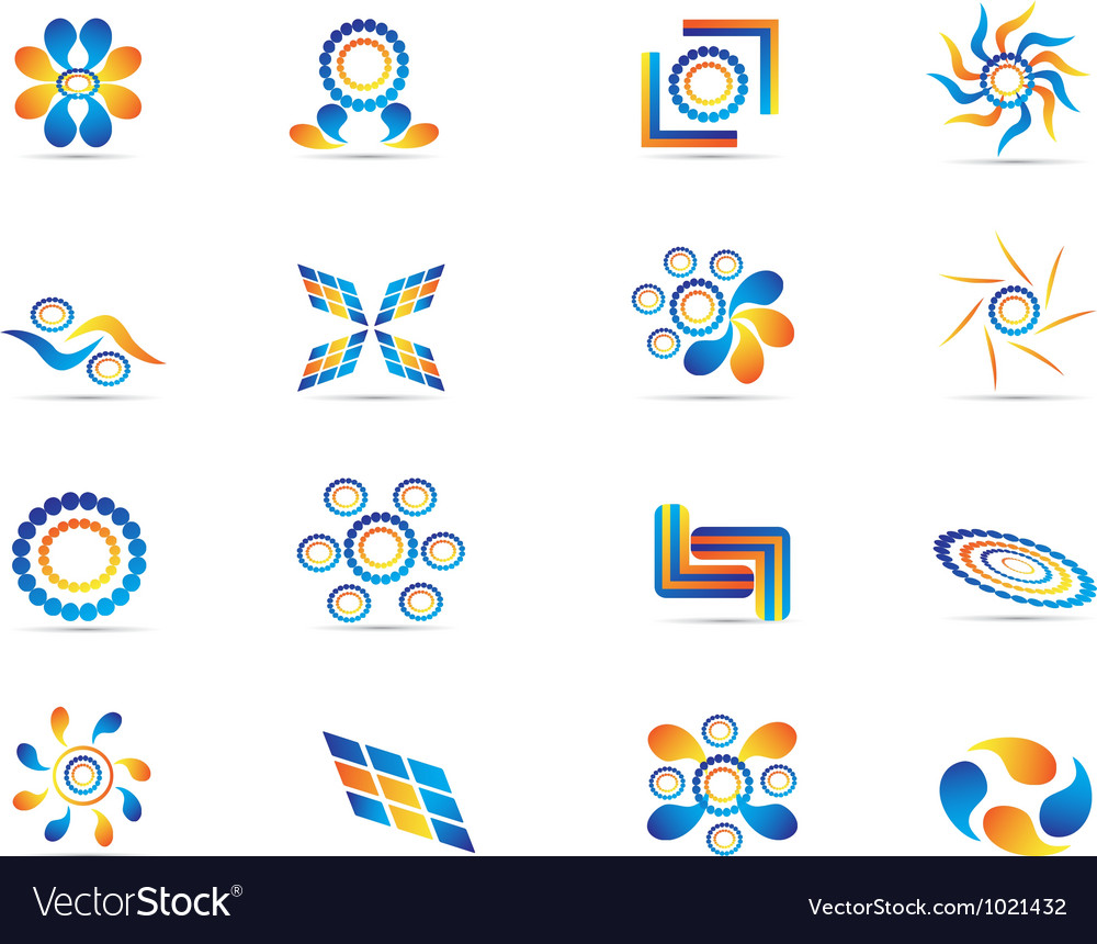 Colorful abstract elements for design Royalty Free Vector