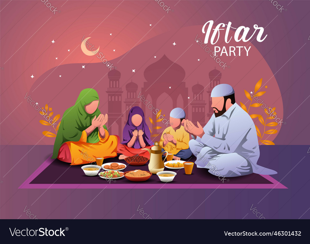 Iftar Royalty Free Vector Image - VectorStock