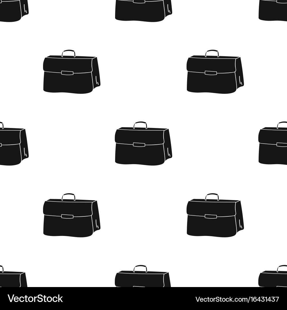 Briefcase icon in black style isolated on white Vector Image
