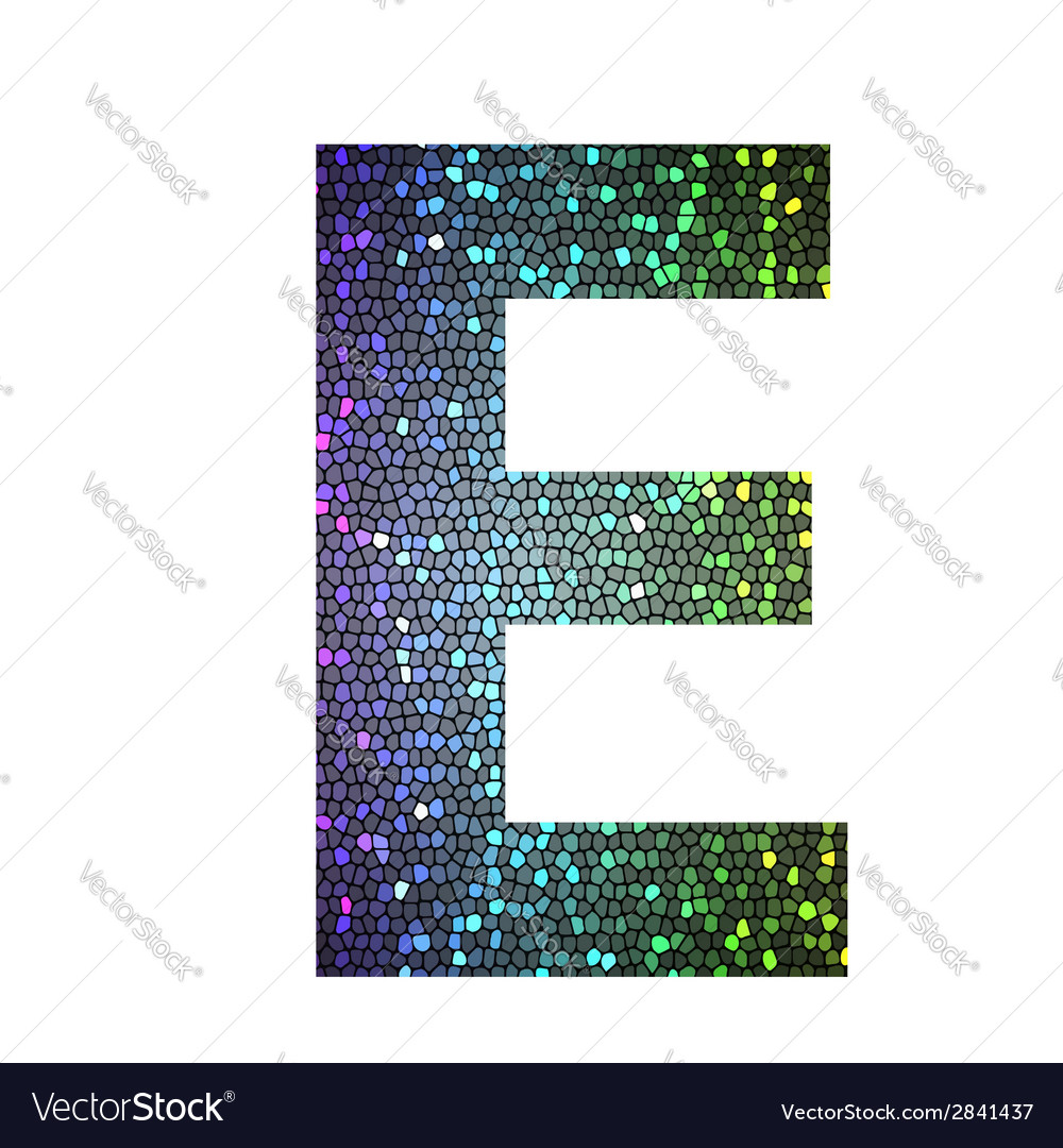 Letter e Royalty Free Vector Image - VectorStock
