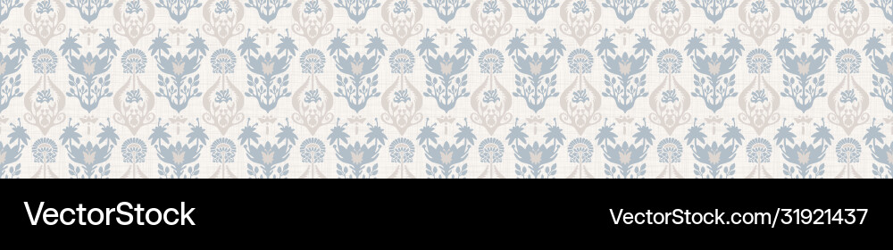 Seamless ornate medallion border pattern in french