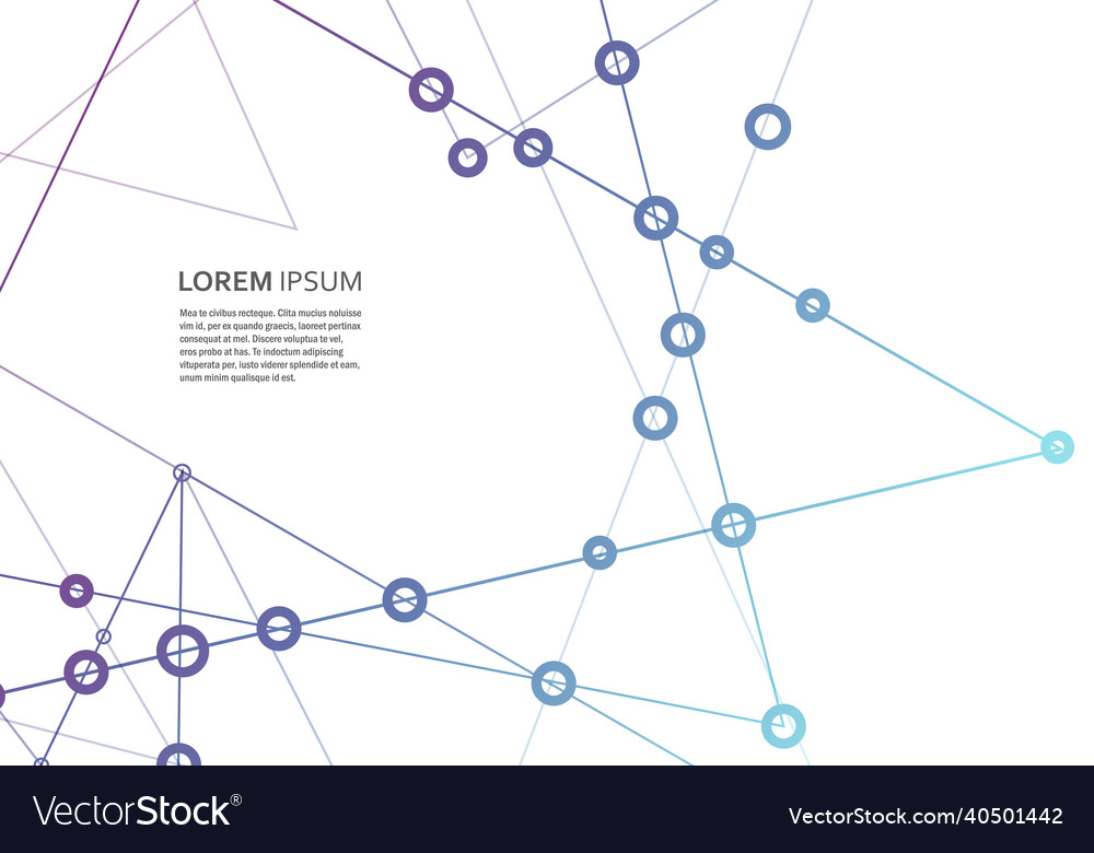 Internet connection geometric shapes Royalty Free Vector