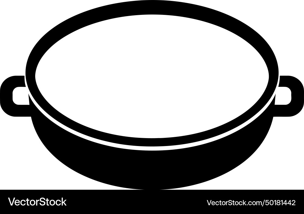 Paella pan icon Royalty Free Vector Image - VectorStock